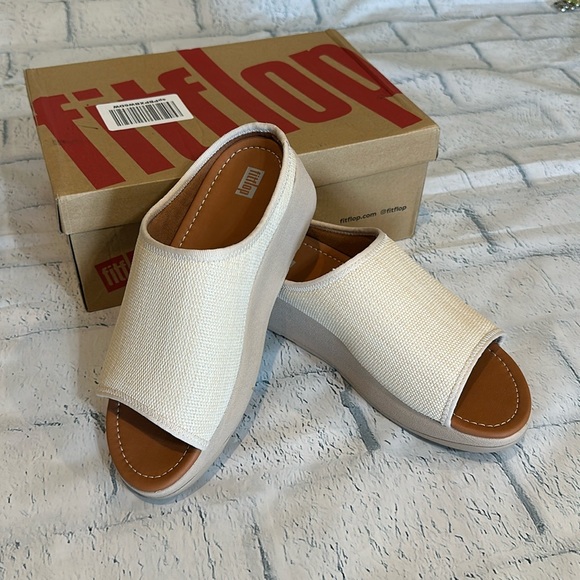 Fitflop | Shoes | Nib Fitflop Imogen Straw Raffia Slide | Poshmark